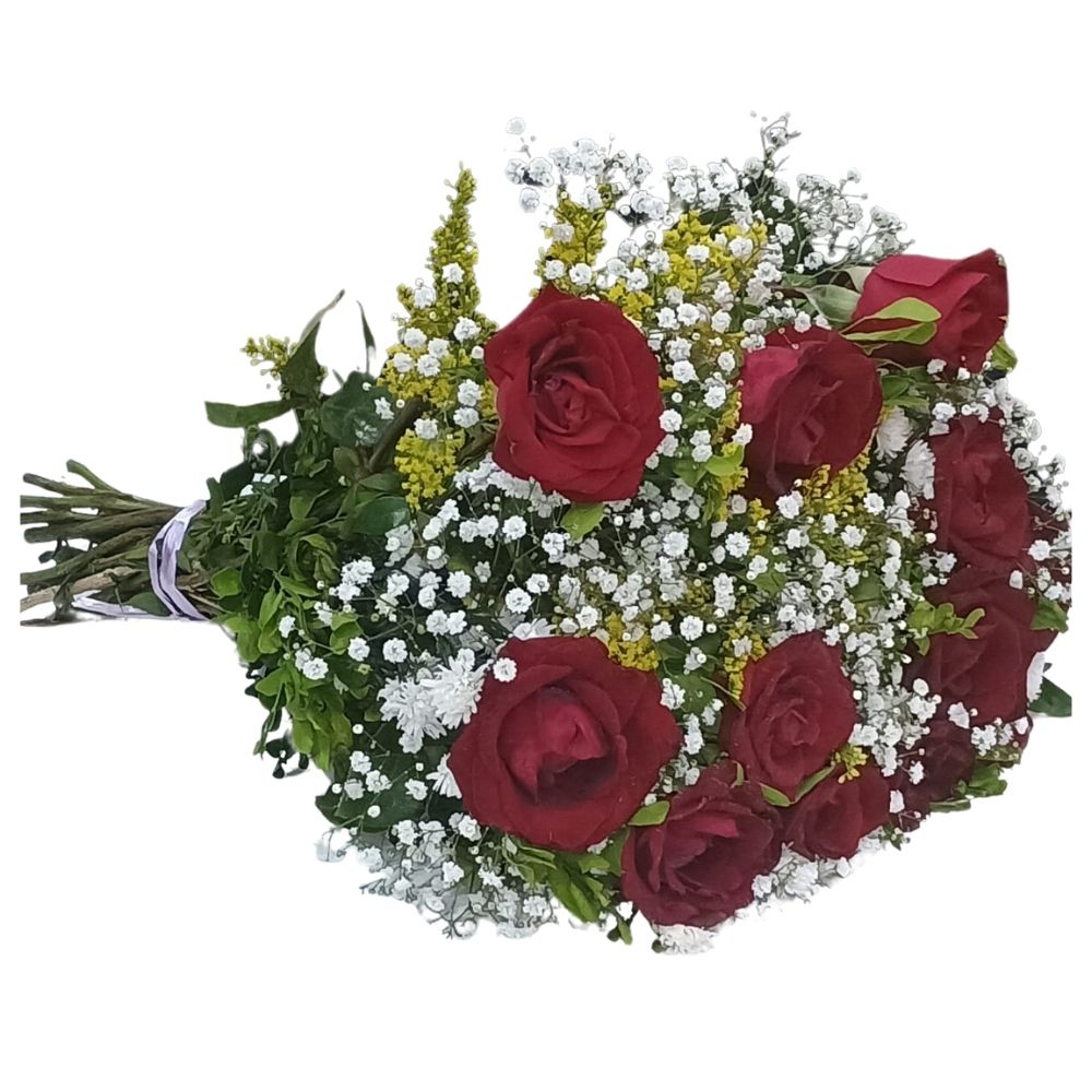 Buquê de 12 Rosas Vermelhas | Le Flor Floricultura